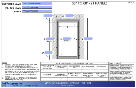 Vinyl WindowVertical