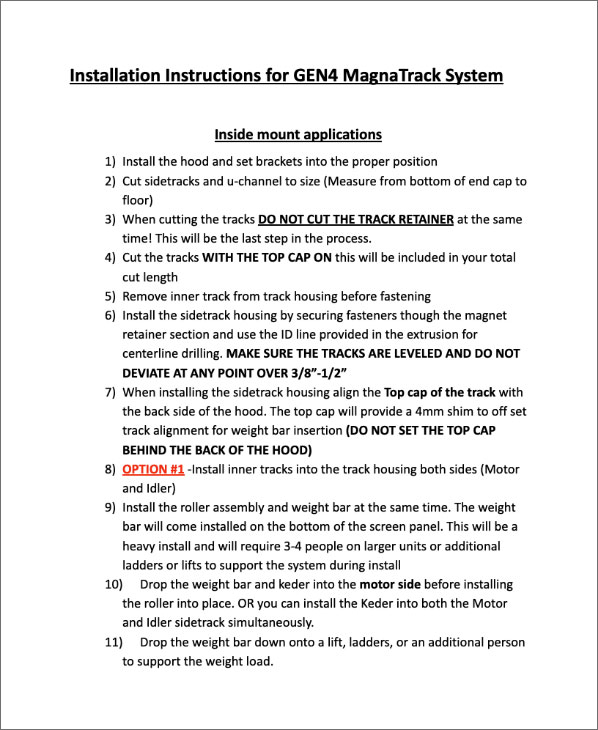 MagnaTrack Installation Video Library - MagnaTrack Outdoor Motorized ...